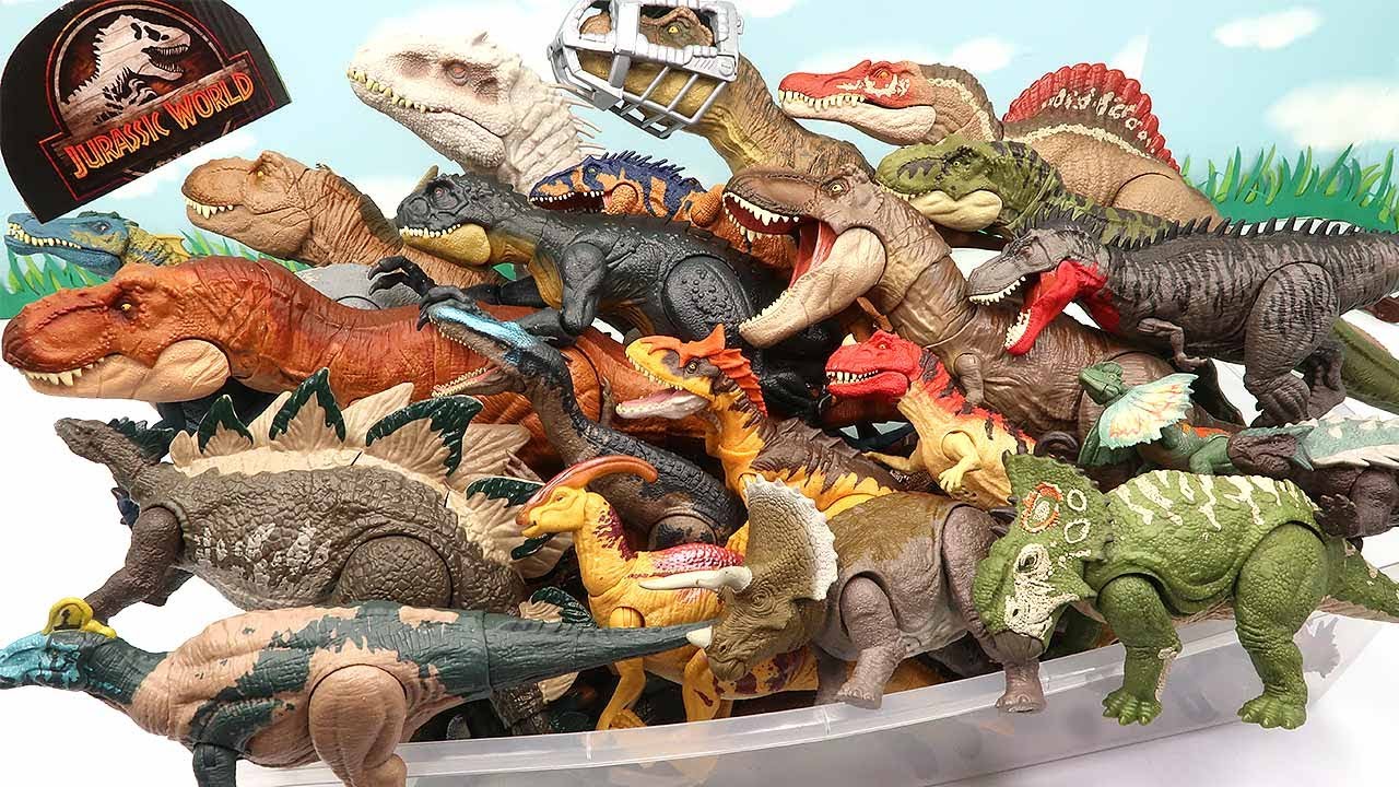 60 Dinosaur BOX Is Full Dinosaur Name And Sound-Jurassic World Real ...
