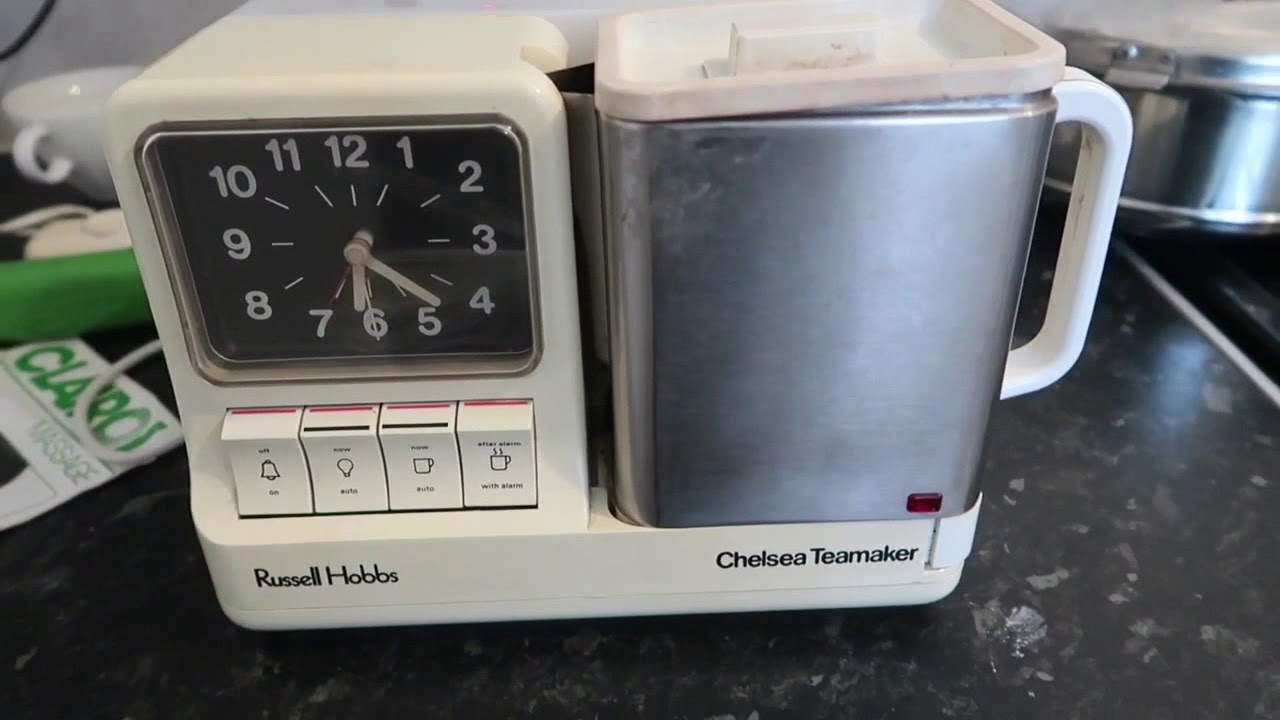 Vintage kettle clock light!! - YouTube