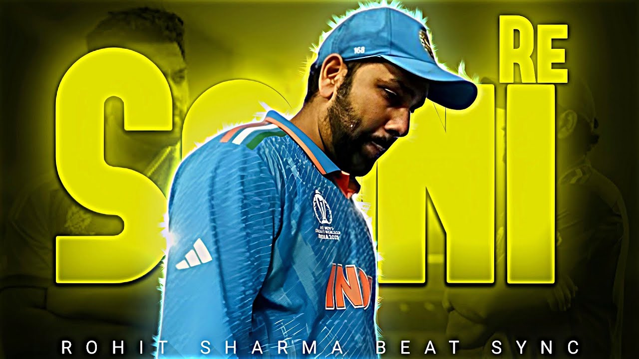 Sajni Re X Rohit Sharma ️ • Beat Sync Farewell 🥺 • Collab With @krishnam60 & @AaravEditz1845 ...