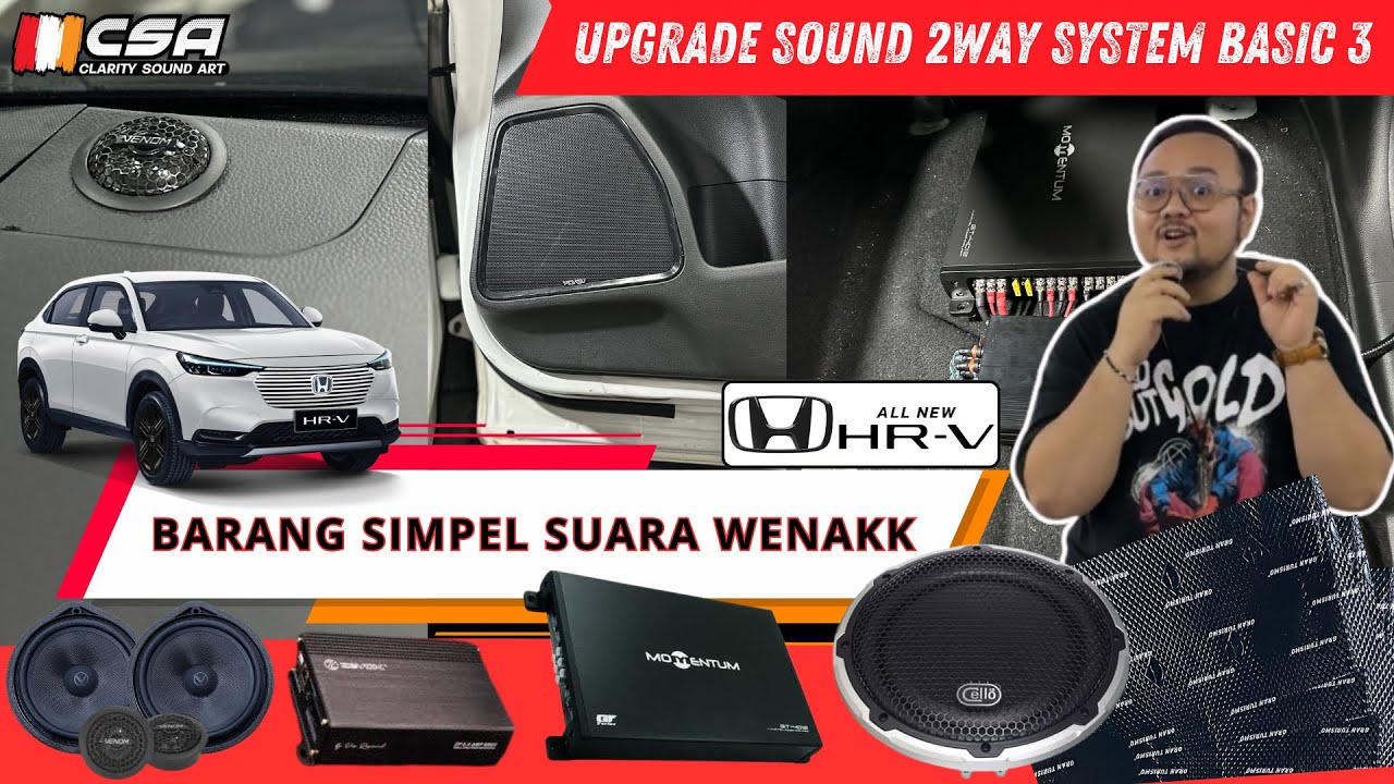 Honda HRV Upgrade Sound 2way System Basic 3 | Venom | Zevox | Cello ...