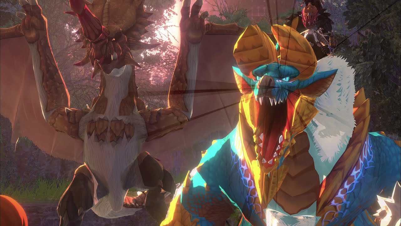 Monster Hunter Stories 2 - Mysterious Rider, Monoblos & Zinogre Boss ...