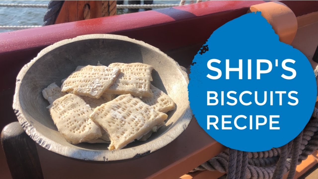 Ship's Biscuits Recipe: 16th Century Food - YouTube