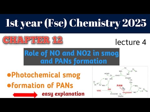 Role of NO and NO2 in Photochemical smog and PAN formation chemistry ...