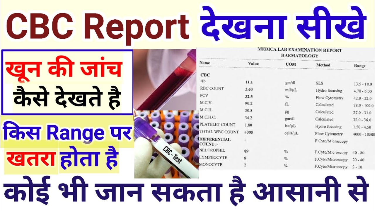 Blood Report कैसे पढ़े ll How to Read CBC Report ll RBC, WBC, Hb ...