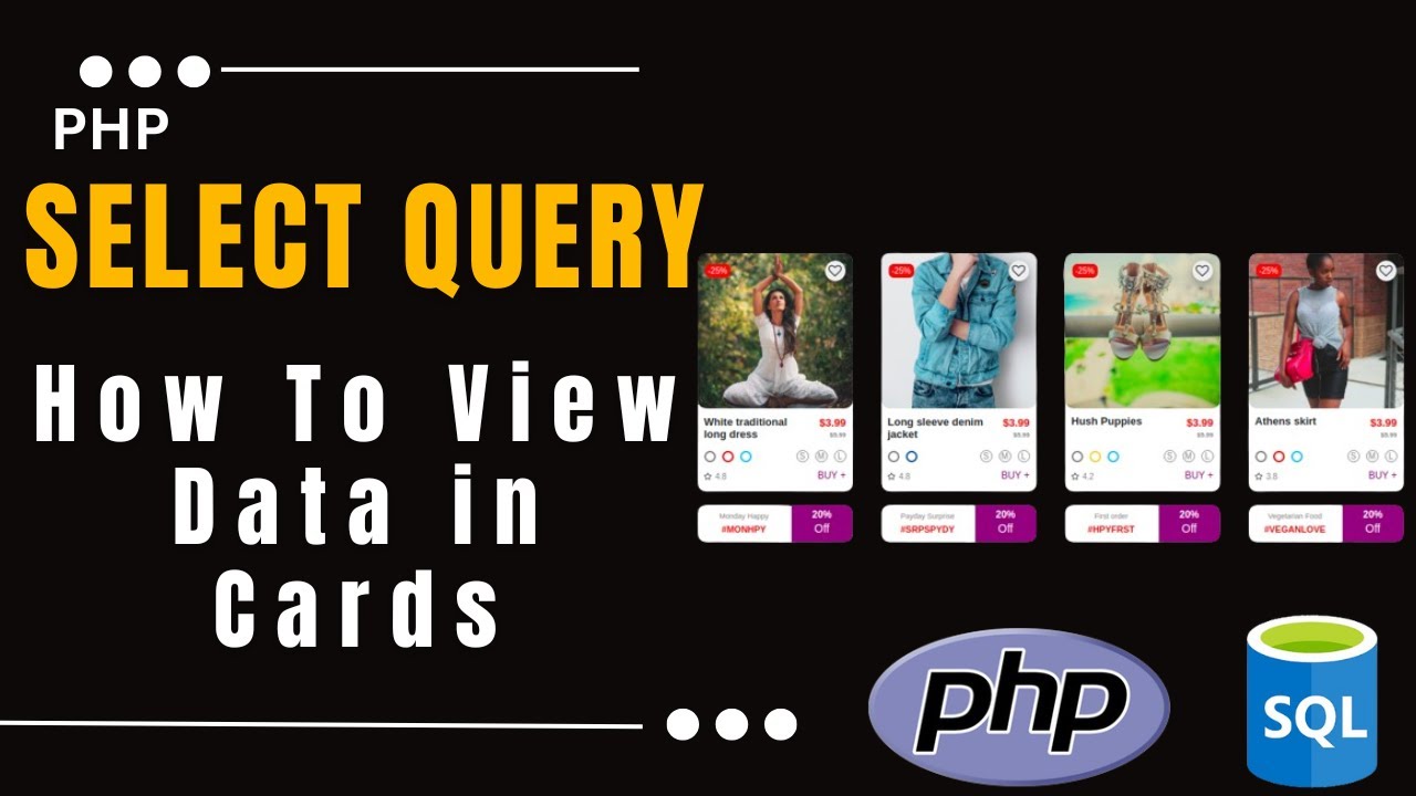 How To Display Data With Select Query In Php Sql Get Knowledge Youtube
