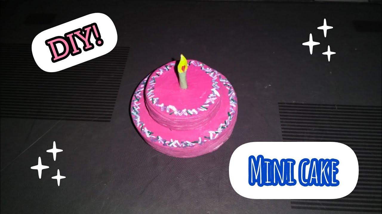 DIY mini cake 🎂| using cardboard - YouTube