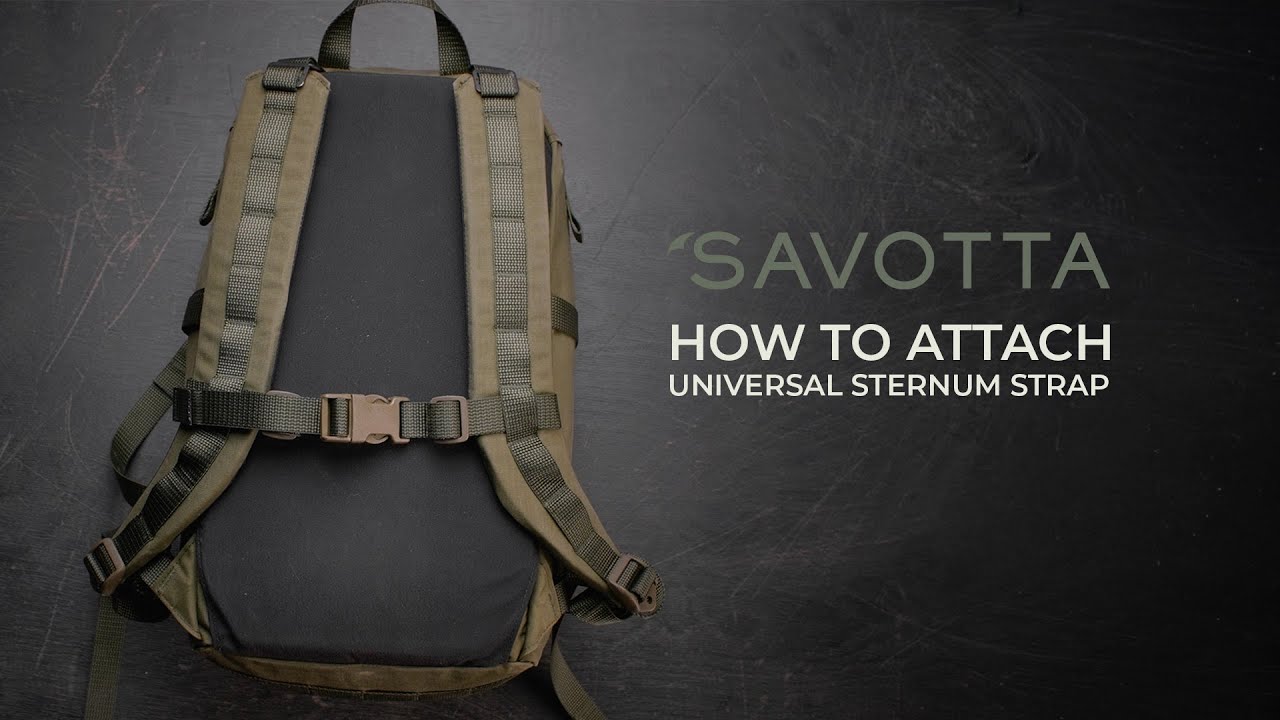 How to attach universal sternum strap - YouTube