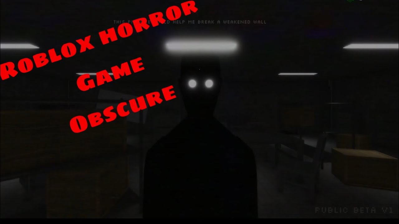 Playing Roblox Horror Game Obscure For The First Time YouTube