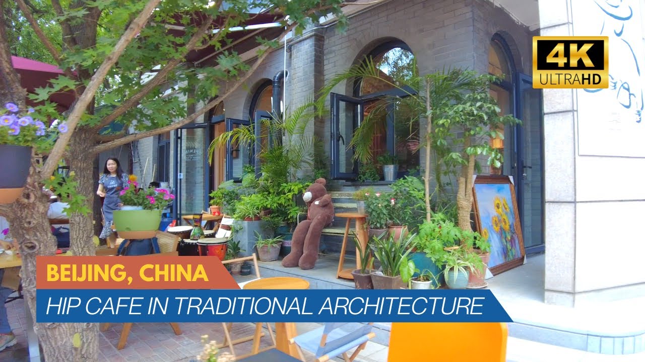 [4K] Walk in Beijing - Cafes nested among traditional Chinese ...