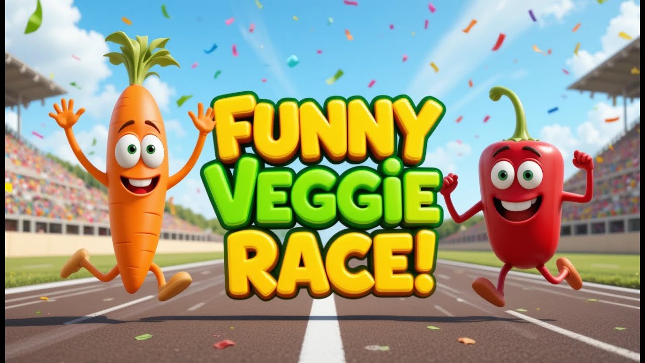 Let’s Race Vegetables ! | Super Fun Veggie Race | Funny & Healthy Race ...