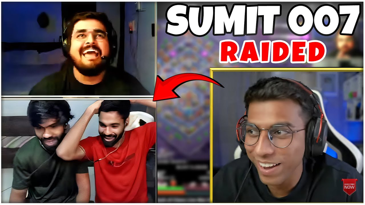 Sumit 007 Raided My Stream | Crazy Reaction 😱🔥 | Clash of clans - YouTube