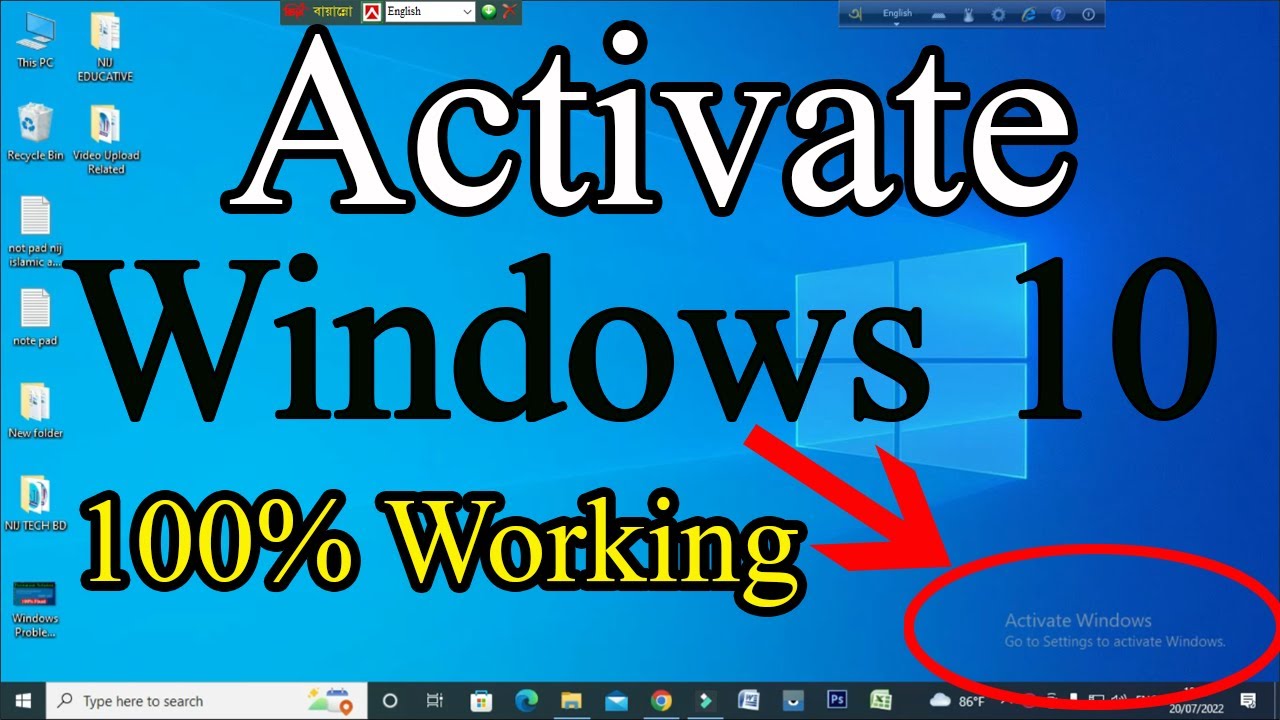 How To Activate Windows 10 In Beginner - YouTube