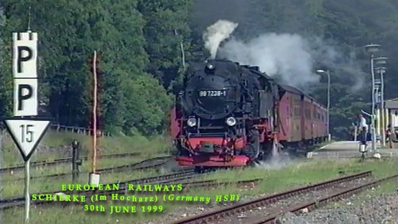 European Railways in the 1990s Schierke Hbf (Im Hochharz) (Germany HSB ...