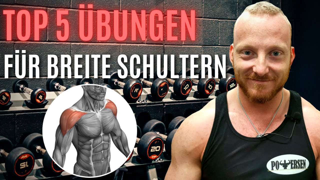 Breite Schultern garantiert: Top 5 Übungen, die du kennen musst! - YouTube
