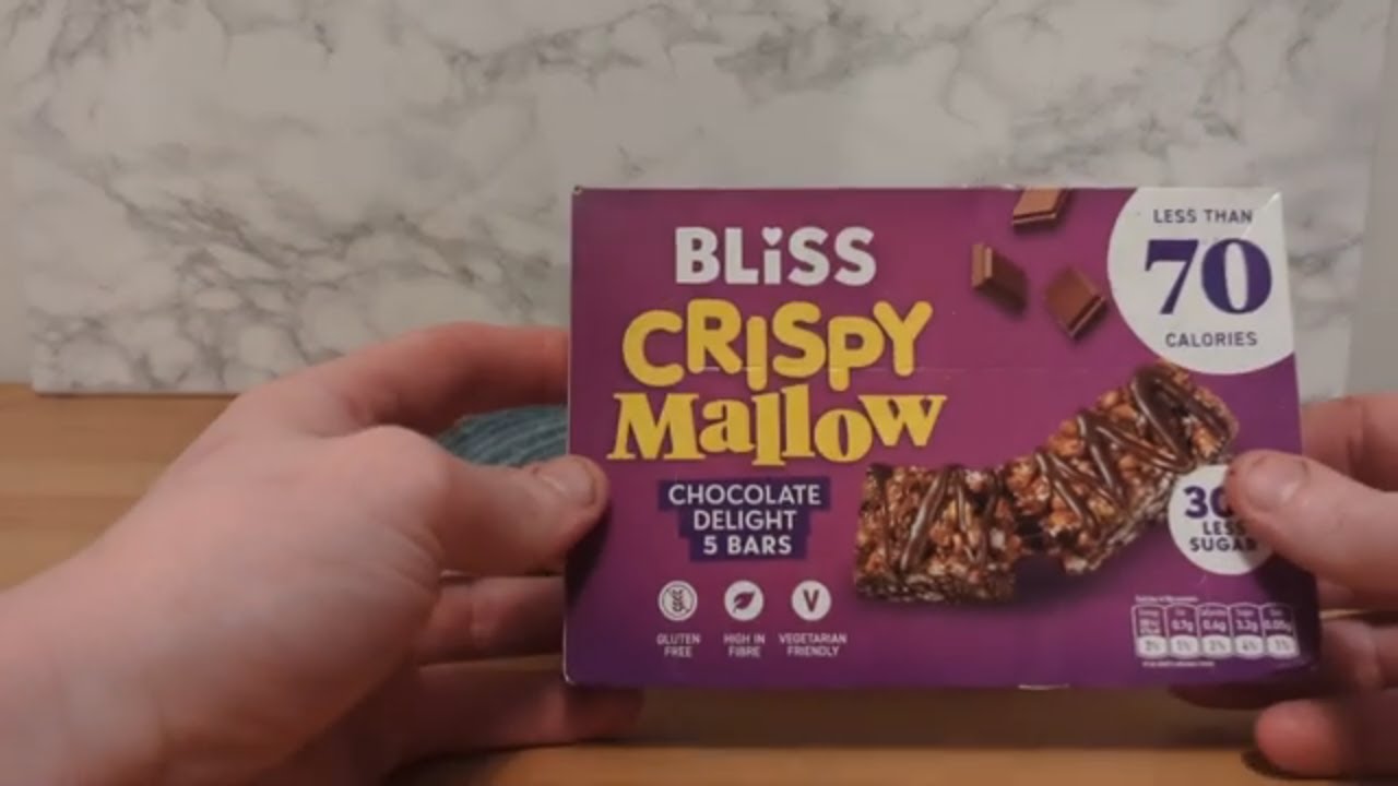 Bliss Crispy Mallow Chocolate Delight Bars Review - YouTube