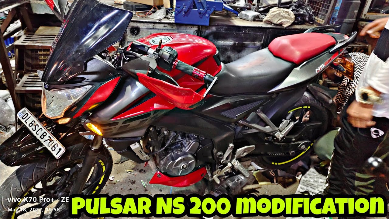 Pulsar ns 200 modified accessories | ns 200 modification | bajaj pulsar ...