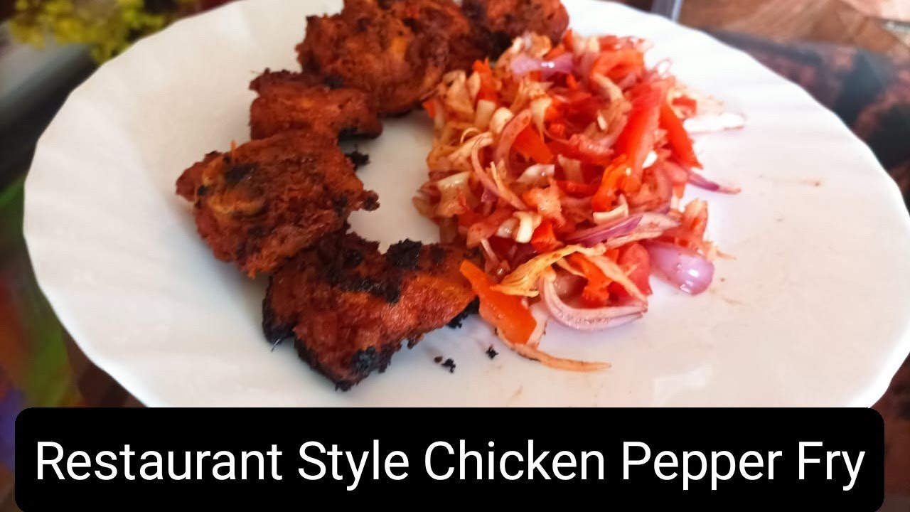 Restaurant style homemade chicken pepper fry | Learn :- How to make ...