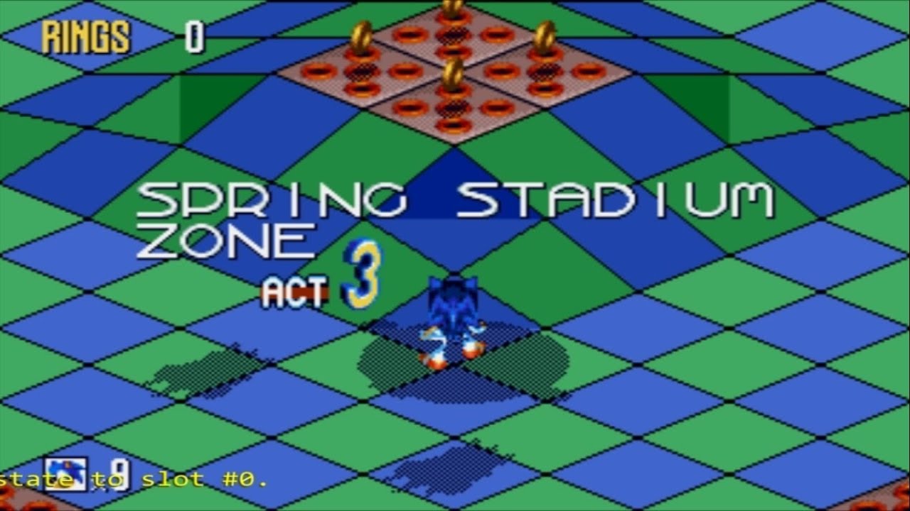 Sonic 3D Blast l Spring Stadium Zone Act 3 - YouTube