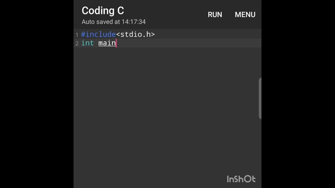 Hello World Program In C Language Basic C Coding Shorts Programming Clanguage Youtube