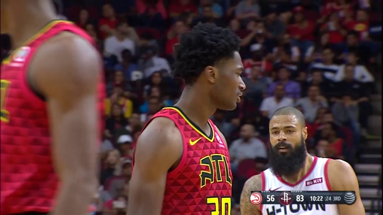 James Harden 60 puntos contra los Atlanta Hawks, en 3 cuartos! - YouTube