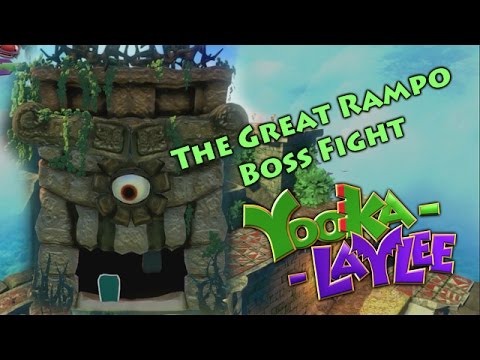 The Great Rampo Boss Fight (World 1 Boss) | Yooka-Laylee - YouTube
