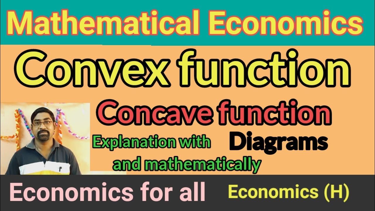 Convex and concave function #economics #mathematics - YouTube