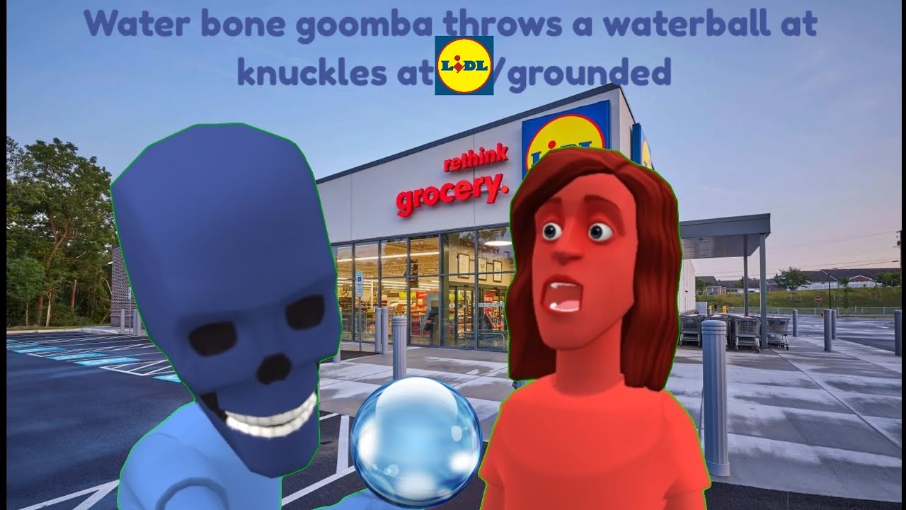 Water bone goomba throws a waterball at knuckles at lidl/grounded - YouTube