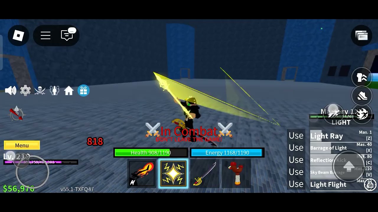 In blox fruits I am defeating swarn prison sea 1 - YouTube