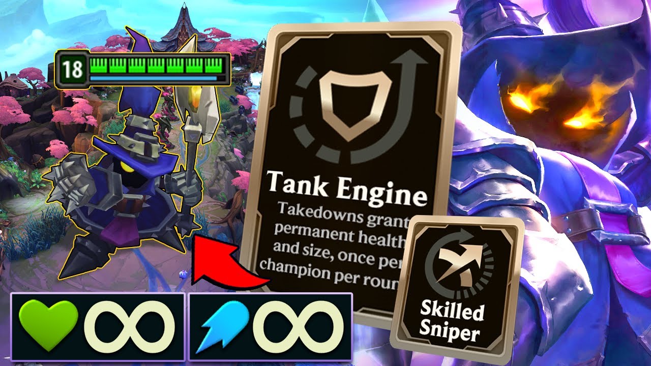 Veigar, but I have infinite stacking HP and AP (TANK ENGINE IS OP ...