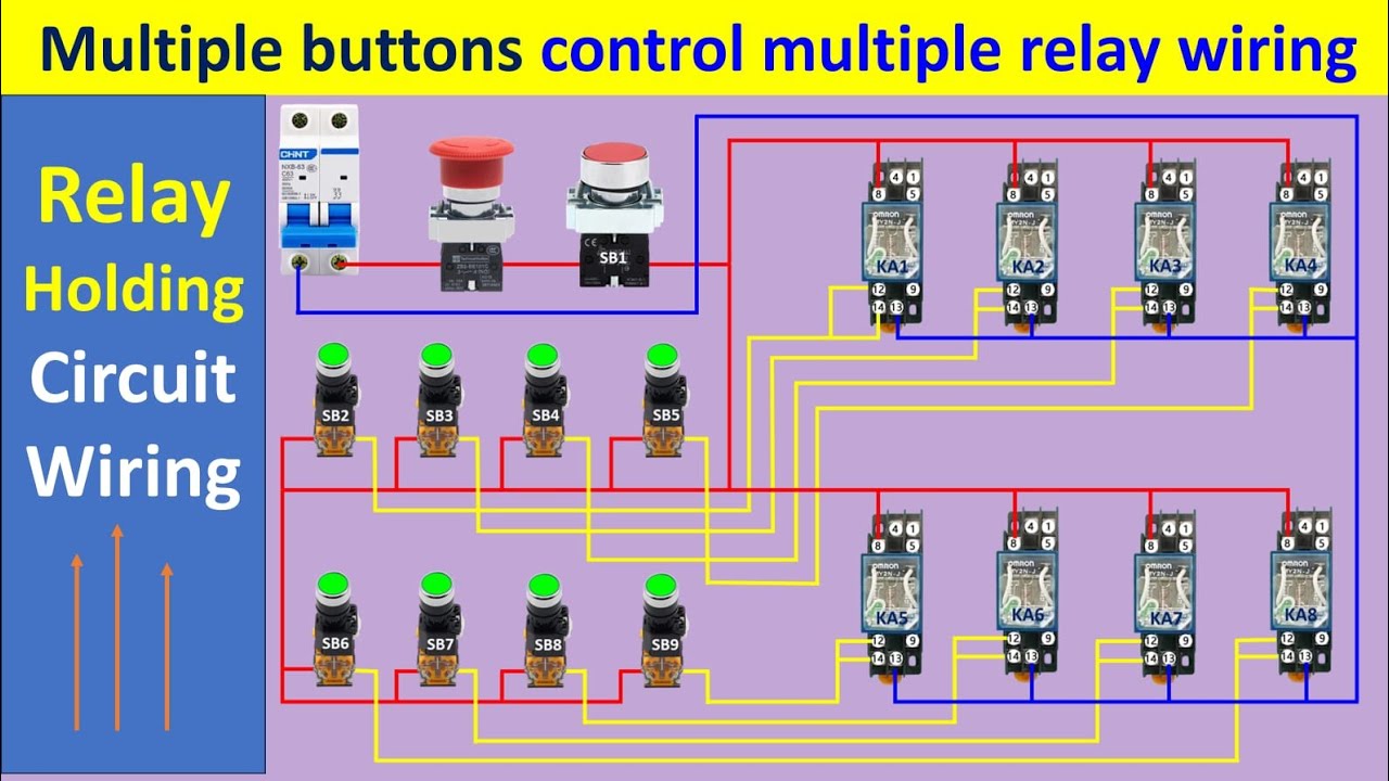 Relay Holding Circuit Wiring - Step-by-Step Control Panel Wiring ...