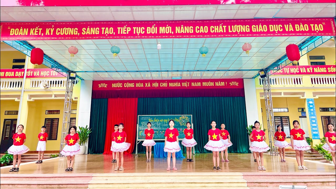 CHÀO NGÀY MỚI - CHI ĐỘI 5C TRƯỜNG TIỂU HỌC THỊ TRẤN THẮNG - YouTube