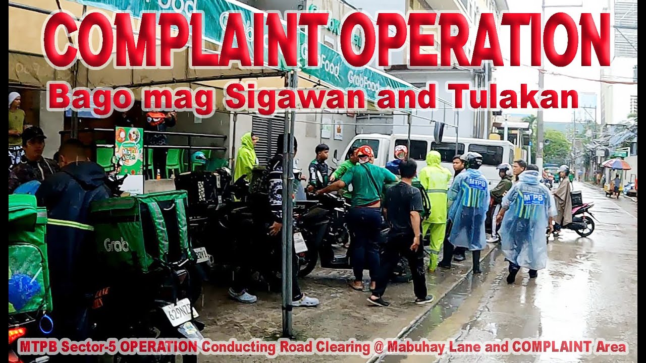 Complaint Operation. ( Sigawan at Tulakan ) - YouTube