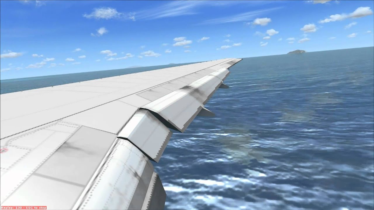 FSX: Boeing--777-200ER Landing at St. Maarten (Wing View) - YouTube