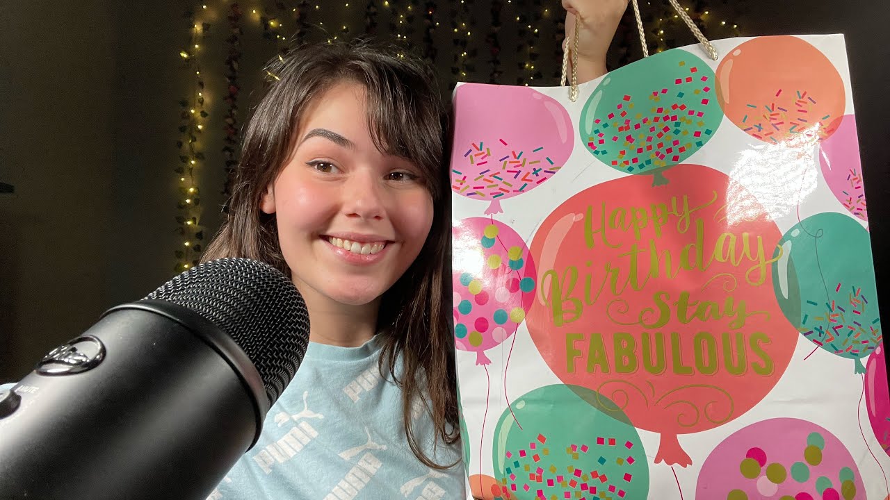 ASMR | Birthday Haul💓 (whispering & soft spoken) - YouTube