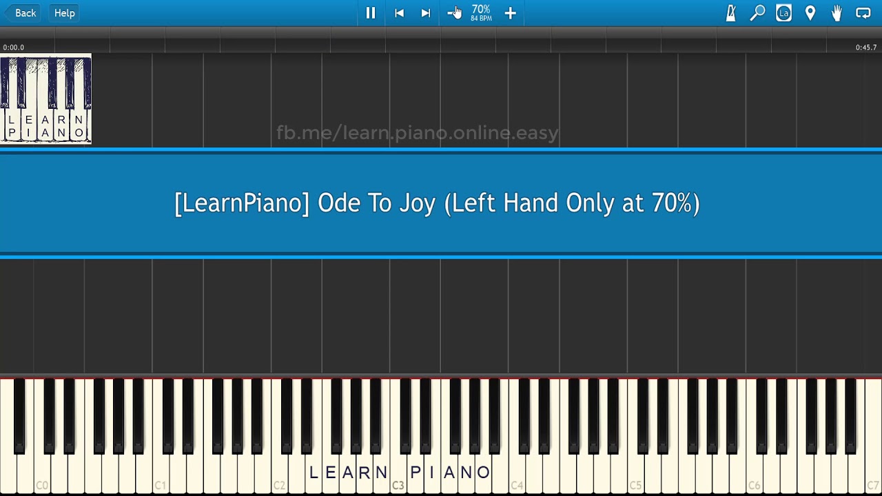 Ode To Joy Piano Tutorial - YouTube