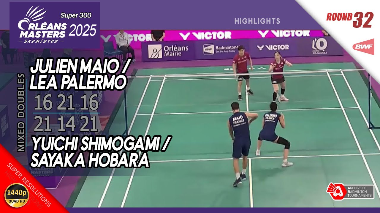 Julien Maio / Lea Palermo VS Yuichi Shimogami / Sayaka Hobara | Orleans ...