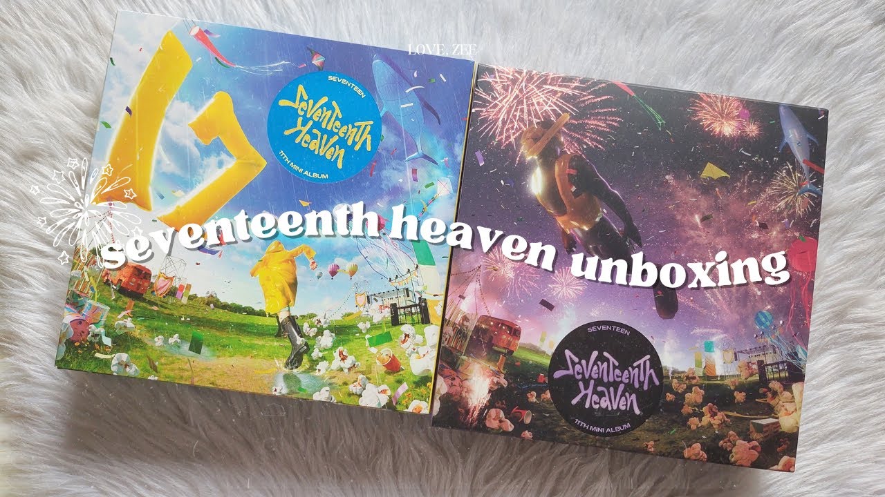 unboxing seventeen 'seventeenth heaven' albums - YouTube