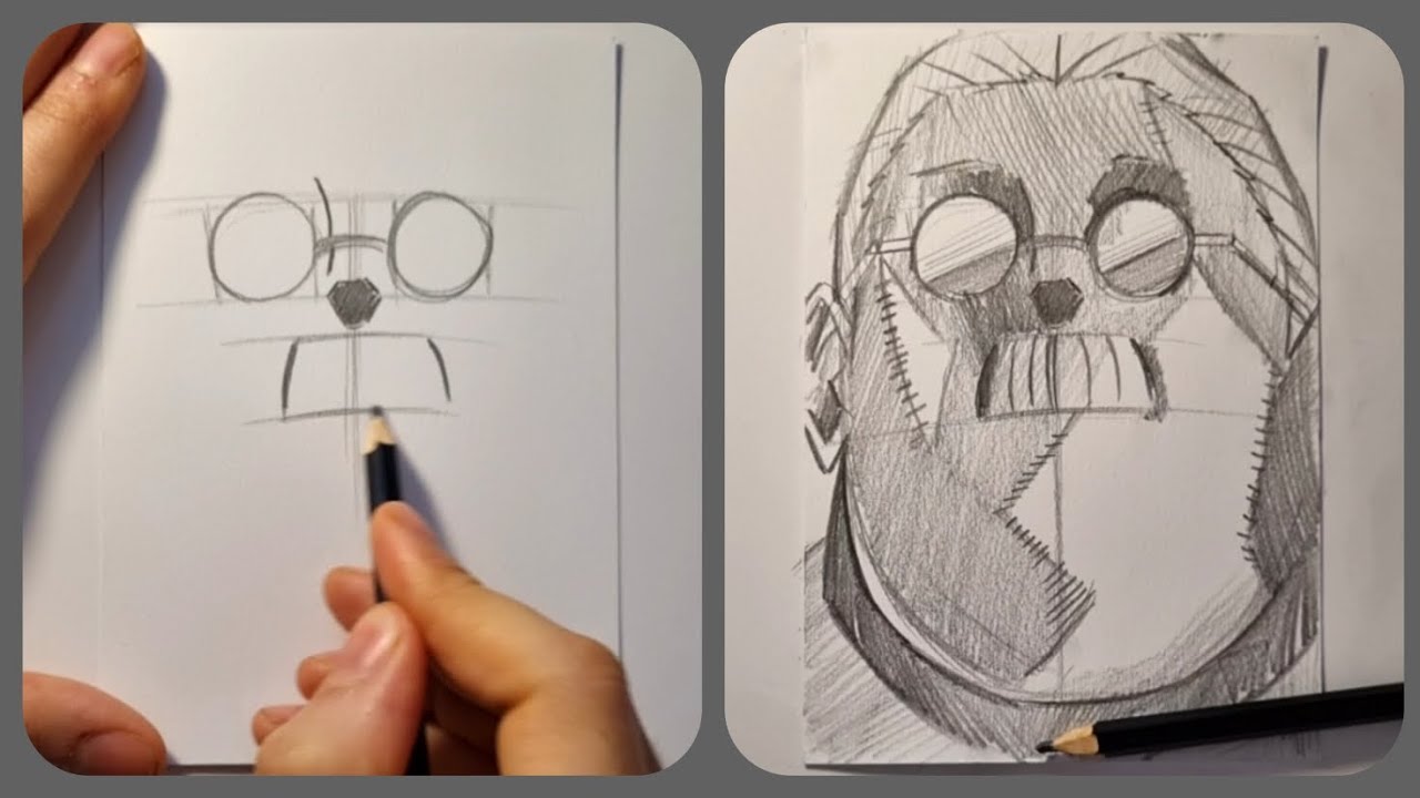 How to Draw Pencil HB Taro Skinny from Sakamoto Days - YouTube