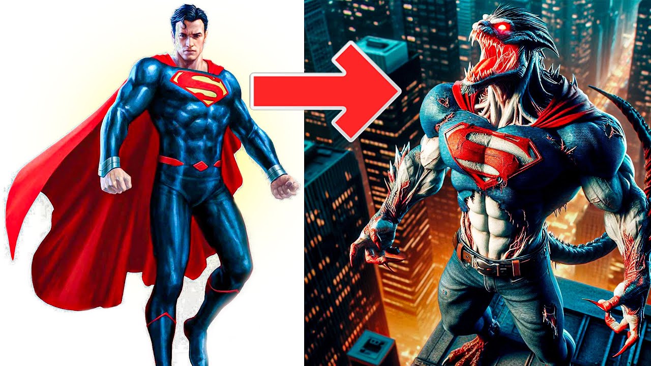 All the heroes are in the form of a monster/Supermen - YouTube