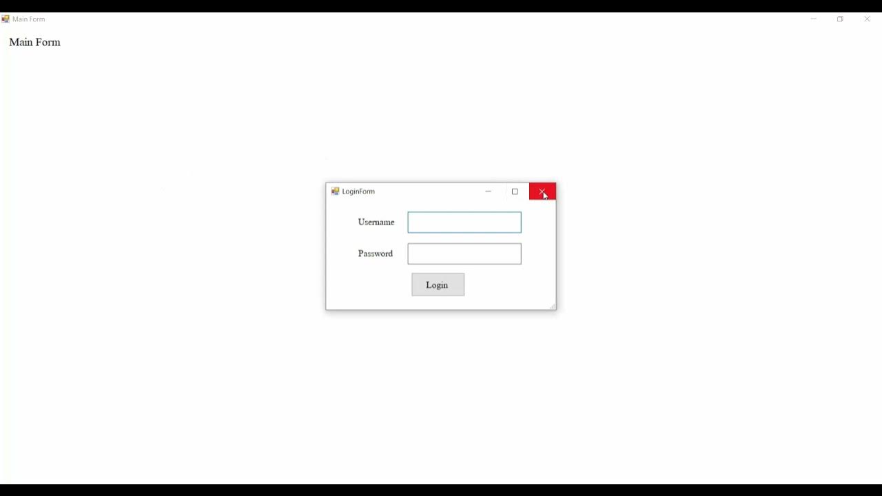 How to create popup login form VB.NET - YouTube