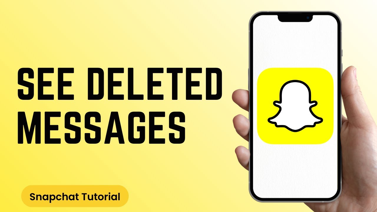 How To See Deleted Messages on Snapchat - YouTube