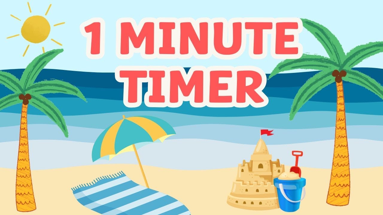 1 Minute Summer Timer ⏳🌞 | Fun Countdown for Kids - YouTube