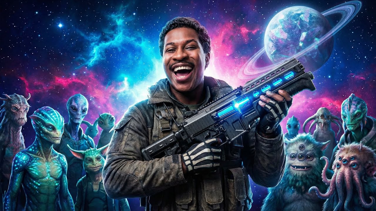 Gun Range With Alien Firearms - YouTube