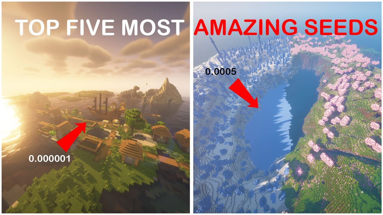 TOP FIVE MOST AMAZING MINECRAFT SEEDS|MINECRAFT|SEED|KILLERPLAYZZ - YouTube