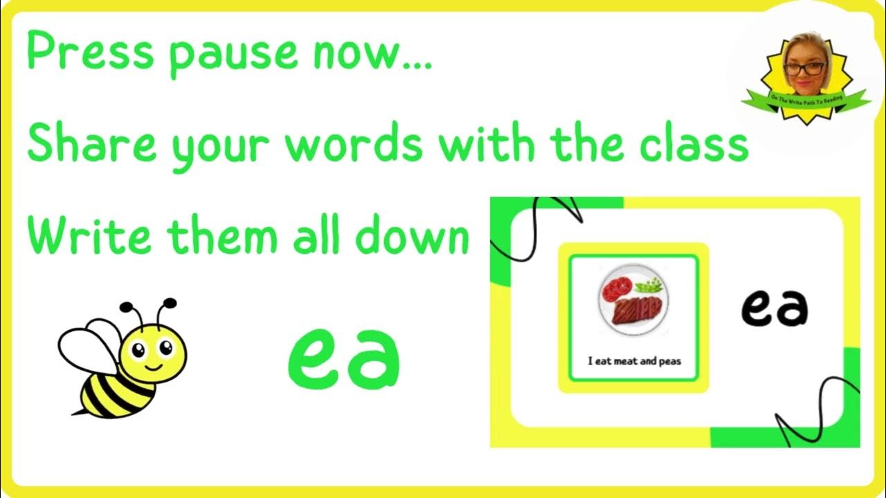 ea Phonics. Let’s Explore Phonics - The Vowel Sound 'ea' - YouTube