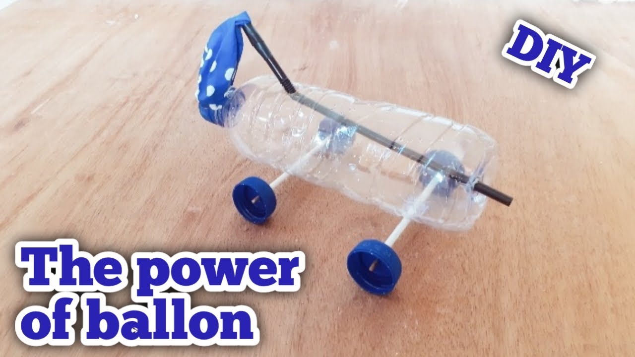 DIY how to make a car go fast with the power of ballon?|cara buat mobil ...