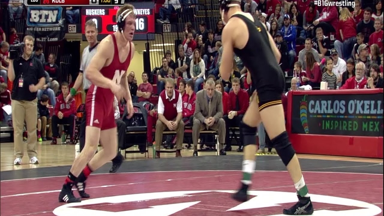 Big Ten Rewind: 2014 Wrestling - 197 LBs - Iowa's Nathan Burak vs ...
