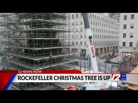 Rockefeller Christmas tree delivered in NYC - YouTube