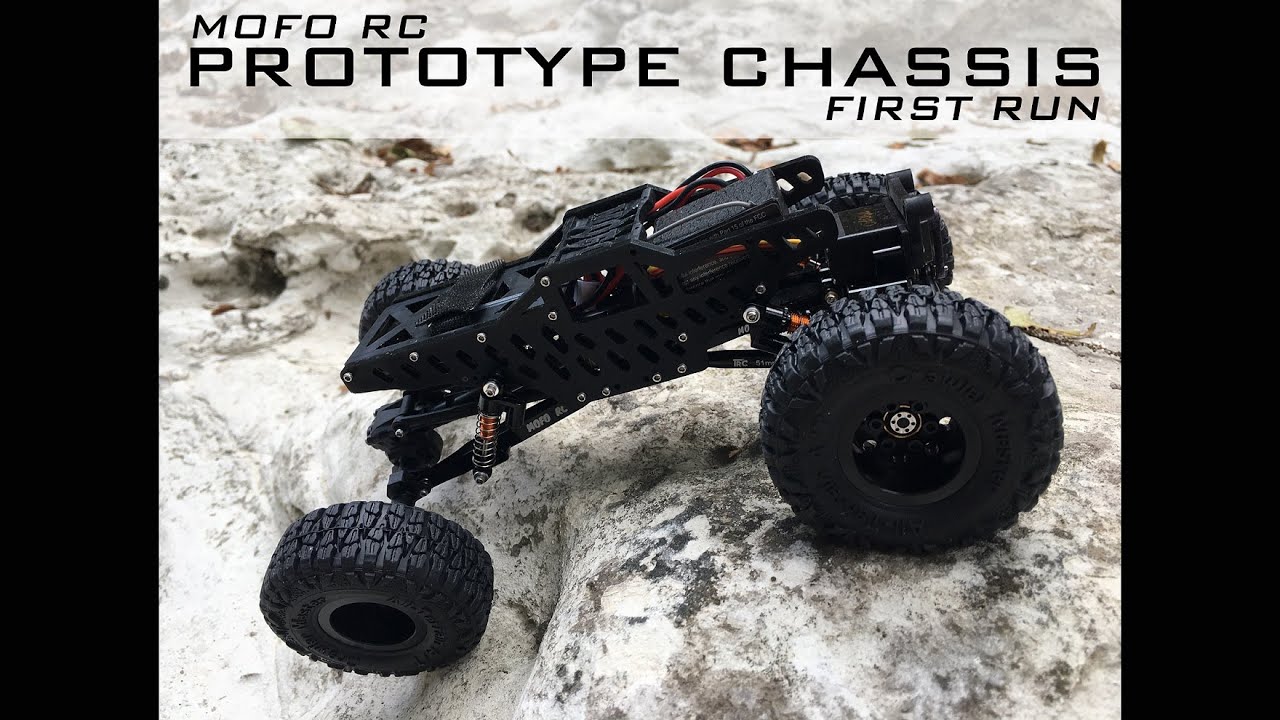 SCX24 - MOFO RC PROTOTYPE CHASSIS: "THE FLAPJACK" - FIRST RUN... HOT ...