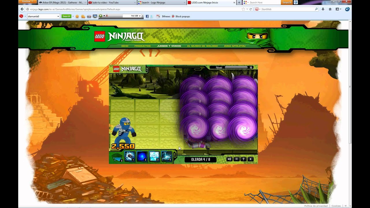 Spitemare Terran Ninjago Juegos Viper Smash Caos Viperino - YouTube